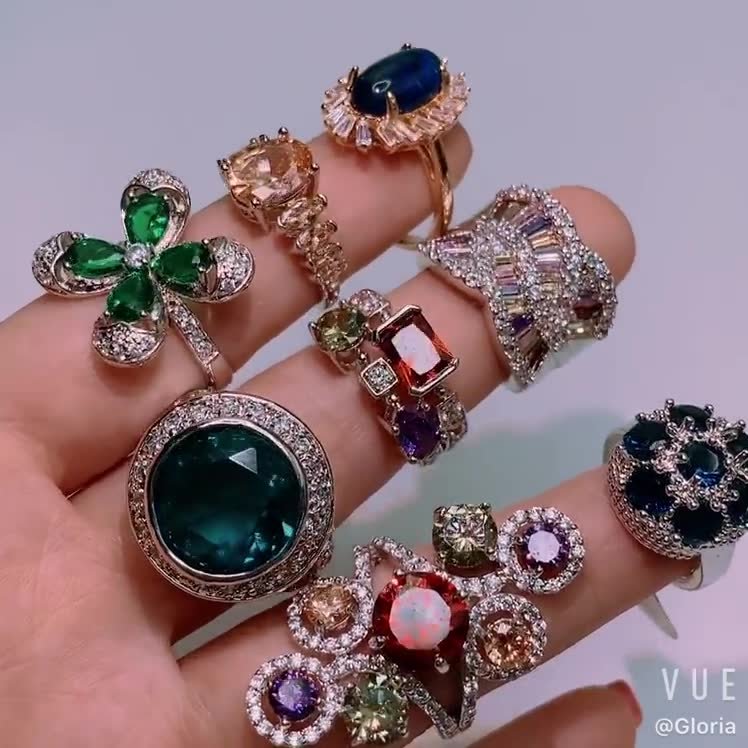 Colorful Vintage Vintage Gemstone Rings Womens Ring With Colorful Vintage Vintage Gemstone Rings Womens Ring With